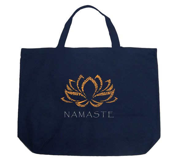 LA Pop Art | Bags | Large Word Art Tote Bag Namaste | Poshmark
